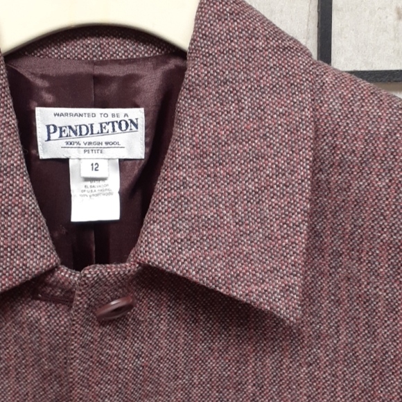 Pendleton | Jackets & Coats | Vintage Pendleton Pink Wool 2 Piece Suit ...